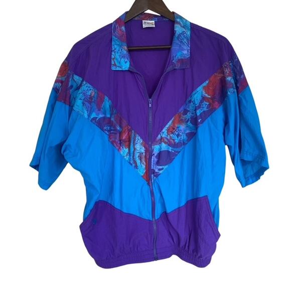 Sun Blocks | Jackets & Coats | Sun Blocks Retro 8s Purple And Teal Full ...